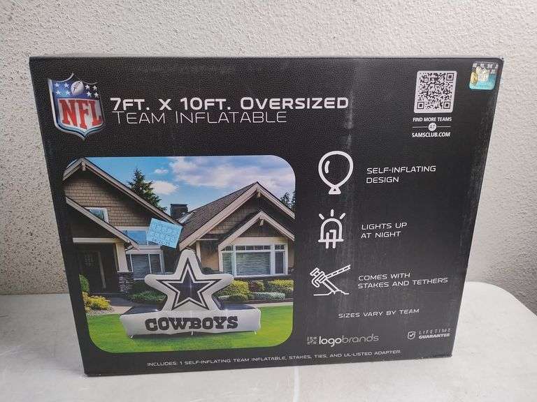 LOGOBRANDS Cowboys Inflatable, 7'x10' | Open Box - Rio Grande Trade