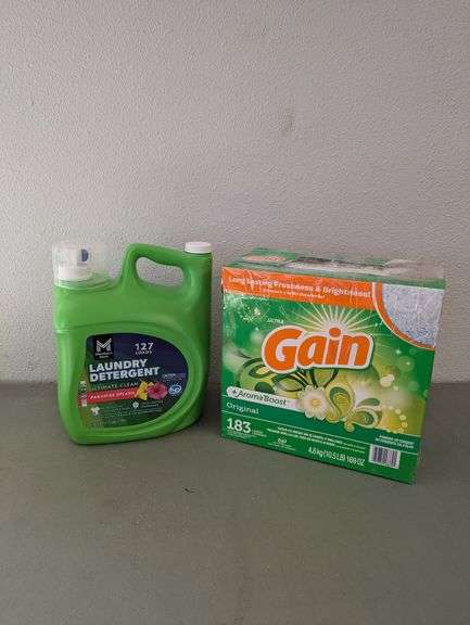 Laundry BUNDLE - GAIN Powder Detergent, Original Scent (183 Loads ...