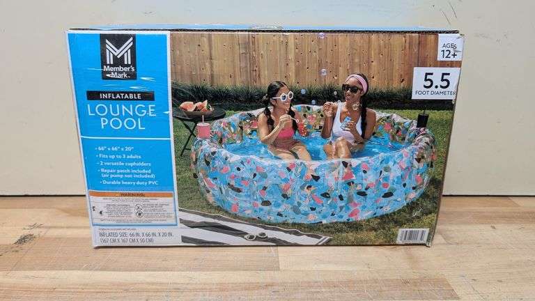 Members Mark Inflatable Lounge Pool | Open Box - Rio Grande Trade