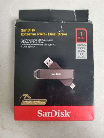 SANDISK Extreme PRO Dual Drive 1TB, High-Performance USB Type-A & USB ...
