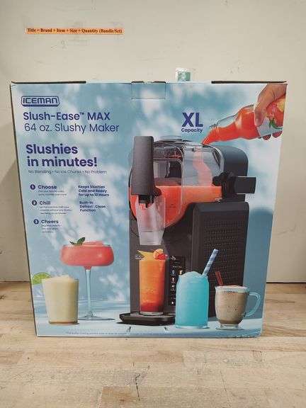 ICEMAN Slush-Ease MAX Slushie Maker, 64oz | Like New - Rio Grande Trade