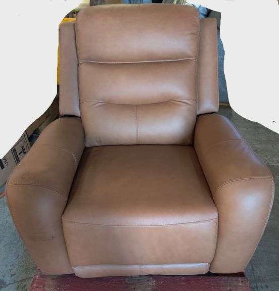40" Wide Upholstered Powered Recliner | Open Box | (See Condition Notes ...
