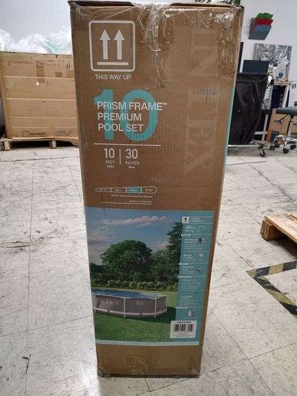 INTEX Prism Frame Above Ground Pool, 10' x 30" | Open Box | (See ...