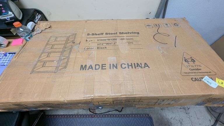 5 Shelf Steel Shelving | Open Box - Rio Grande Trade