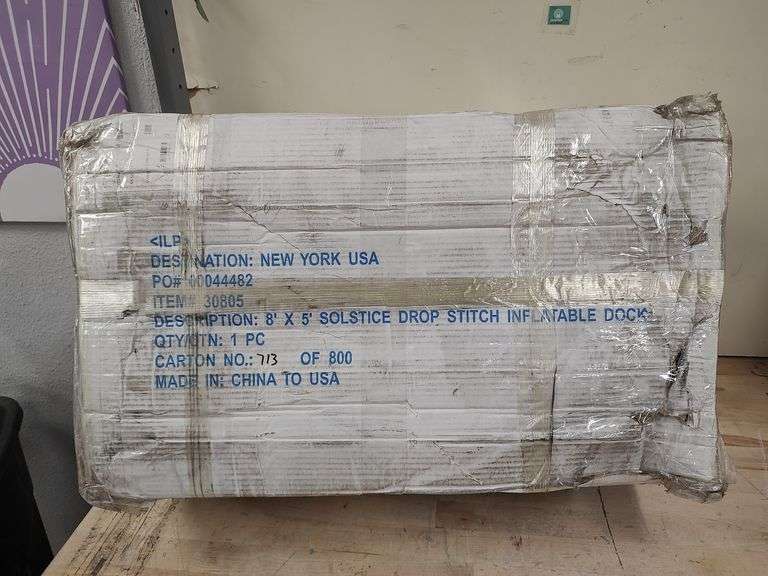 SWIM CENTRAL Solstice Inflatable Dock, 8' x 5' | Open Box - Rio Grande ...