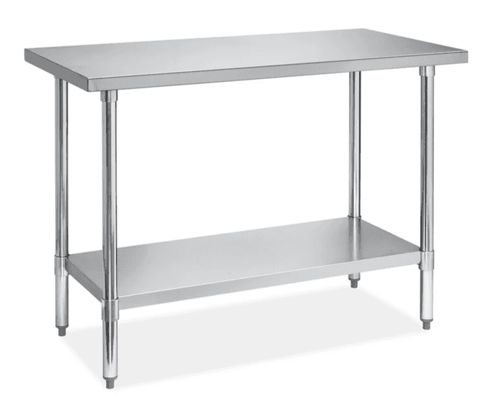 Economy Stainless Steel Worktable | Open Box - Rio Grande Trade