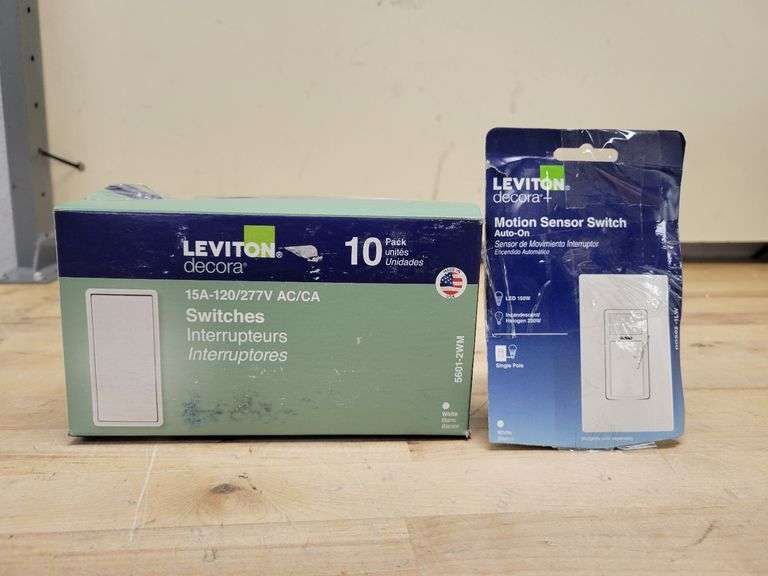 Leviton Light Switch Set - 10 Pack Switches; Motion Sensor Switch (1 ...