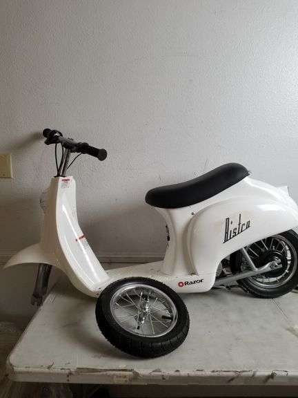 RAZOR Pocket Mod Miniature Euro 24V Electric Scooter For Kids, White ...