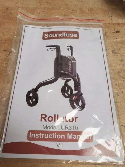 Soundfuse 3 Wheel Rollator Walker | Open Box - Rio Grande Trade
