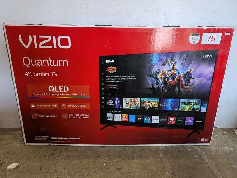 VIZIO 75" Class 4K Series LED Smart TV, VQD75M-0804 | Open Box - Rio ...