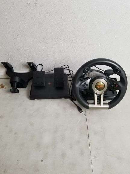 PXN V3 Pro Gaming Racing Steering Wheel W/Pedals And Desk Mount, For ...