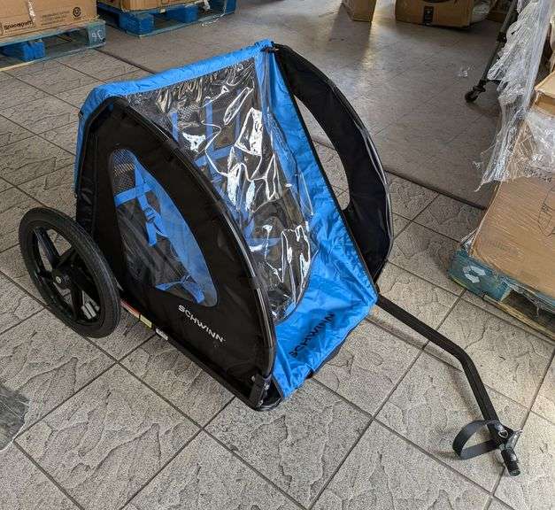 SCHWINN Shuttle Foldable Bike Trailer, 2 Passengers | Open Box - Rio ...