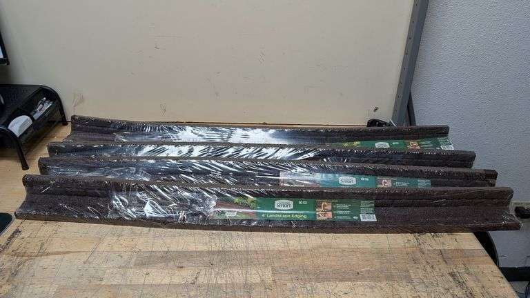 GroundSmart 4' Brown Roman Brick Rubber Landscape Edging, Set of 4 ...