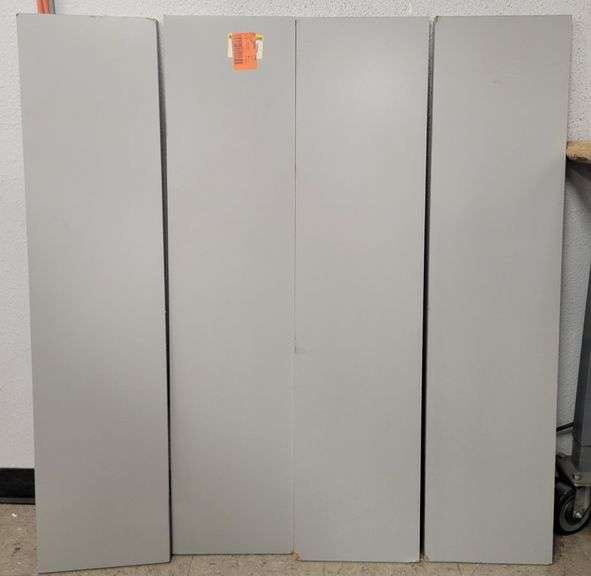 Grey Wooden Panels (Qt.4) 48"x0.75"x11.2" | Open Box - Rio Grande Trade