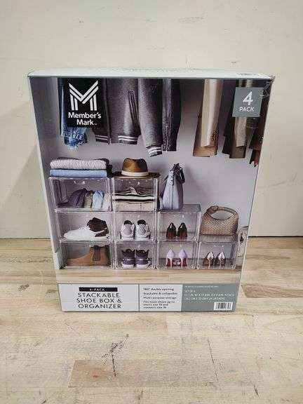 MEMBER'S MARK Stackable Shoe Box & Organizer | Open Box - Rio Grande Trade
