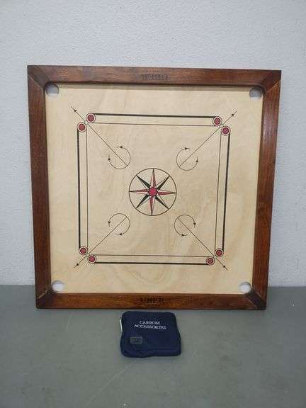Uber Games Carrom Board Set, 34" X 34" | Open Box - Rio Grande Trade
