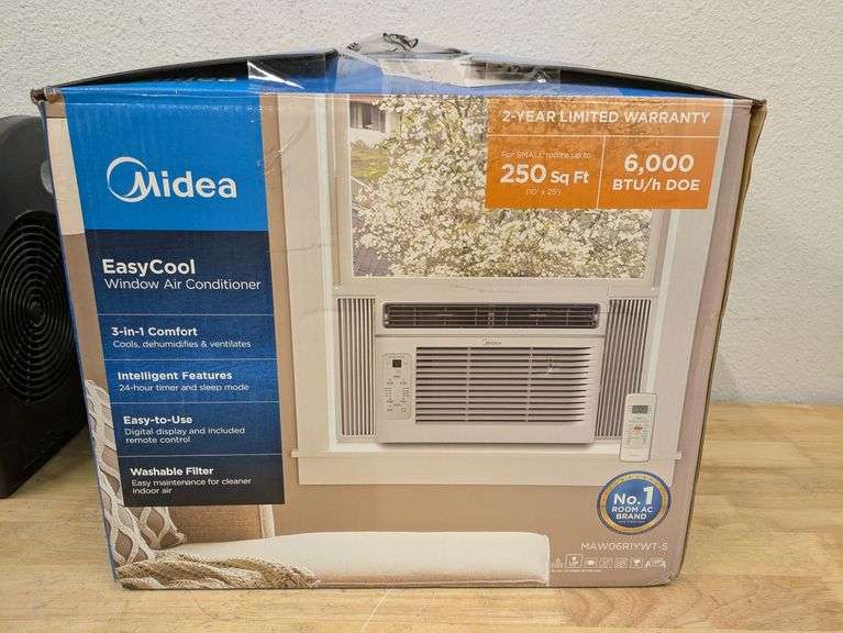 Midea 6,000 BTU Easy Cool Electronic Window Air Conditioner w/Remote ...