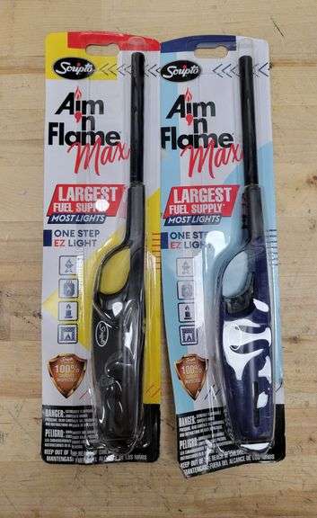 Scripto Aim n Flame Max Lighters Set (2) | Open Box - Rio Grande Trade