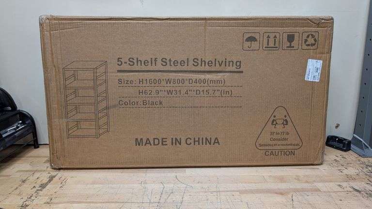 5 Shelf Steel Shelving | Open Box - Rio Grande Trade