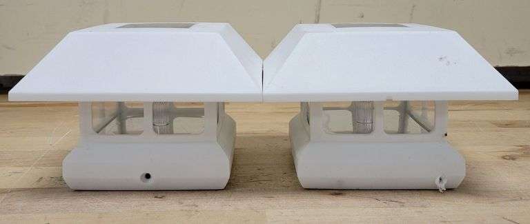 Veranda Solar Post Cap Set (2) | Open Box | (See Condition Notes) - Rio ...