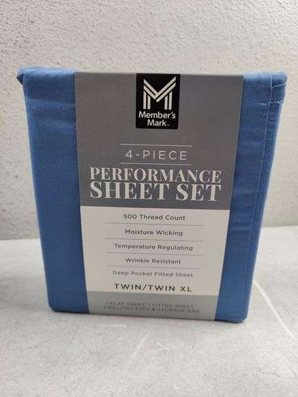 MEMBERS MARK Sheet Set Twin/Twin XL, 4pcs, Set of 2 | Open Box - Rio ...