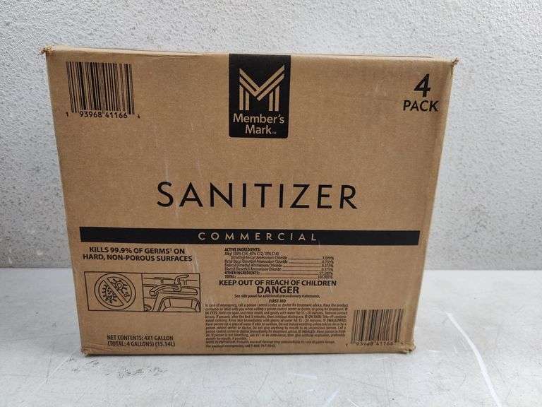 MEMBERS MARK Commercial Sanitizer, 1gal 4pk | Open Box - Rio Grande Trade