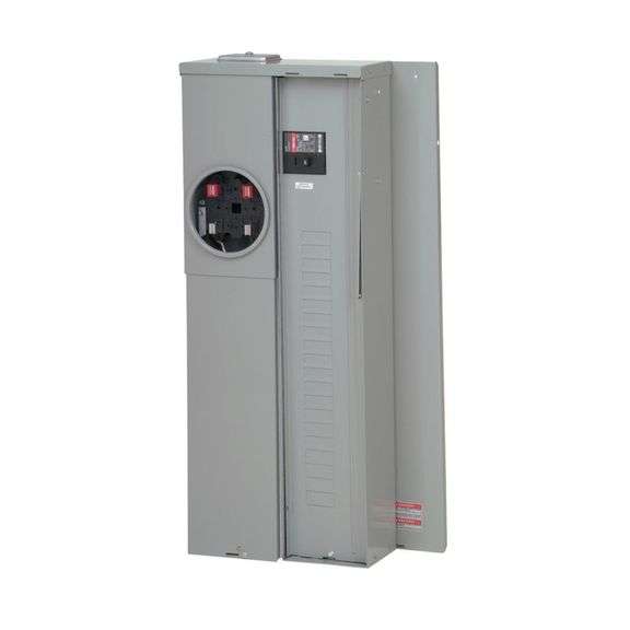 Eaton 200 Amp 20-Space 40-Circuit Surface EUSERC BR Type Main Meter ...