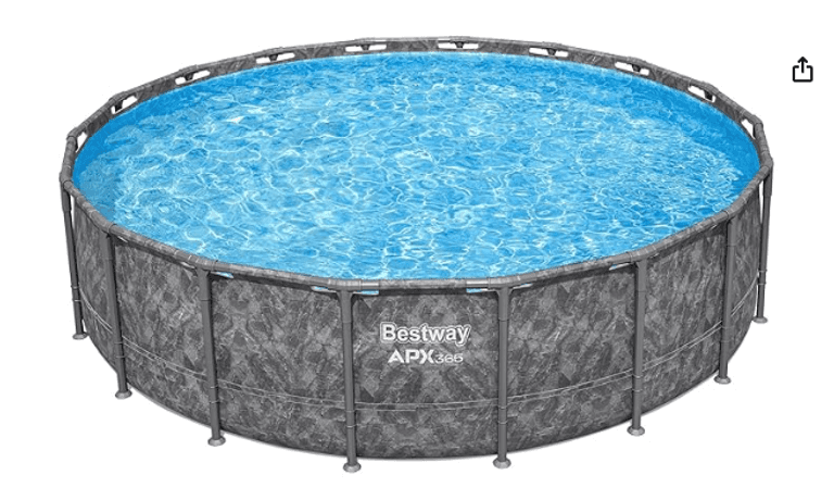 BESTWAY APX 365 18' x 52" Round Above Ground Swimming Pool | Open Box ...