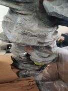 allen + roth 40.2" High Resin Electric Powered Rock Outdoor Fountain ...