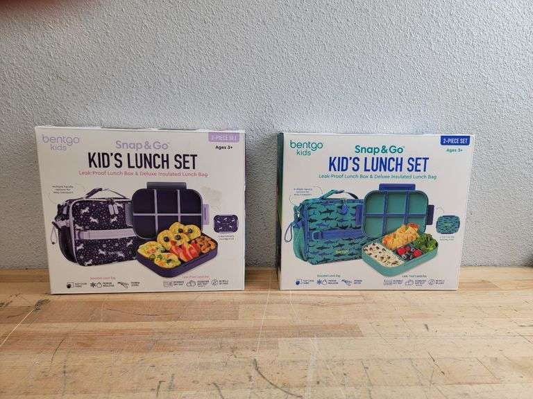 Bentgo Kids Snap & Go Kids Lunch Set Bundle of 2 | Open Box - Rio ...
