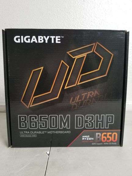 GIGABYTE ULTRA DURABLE MOTHERBOARD B650M D3HP AMD SOCKET AM5. FFR5 ...