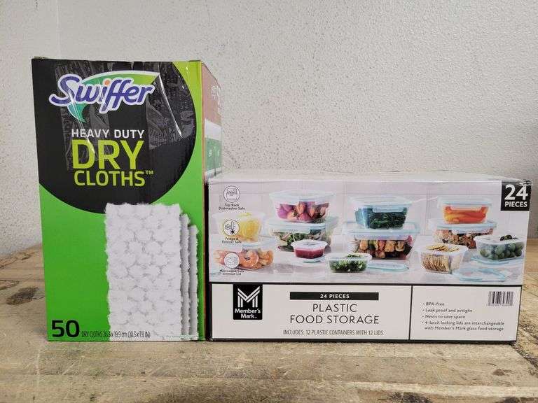 MISC Bundle - MEMBER'S MARK Plastic Food Storage 24pc & SWIFFER Heavy ...