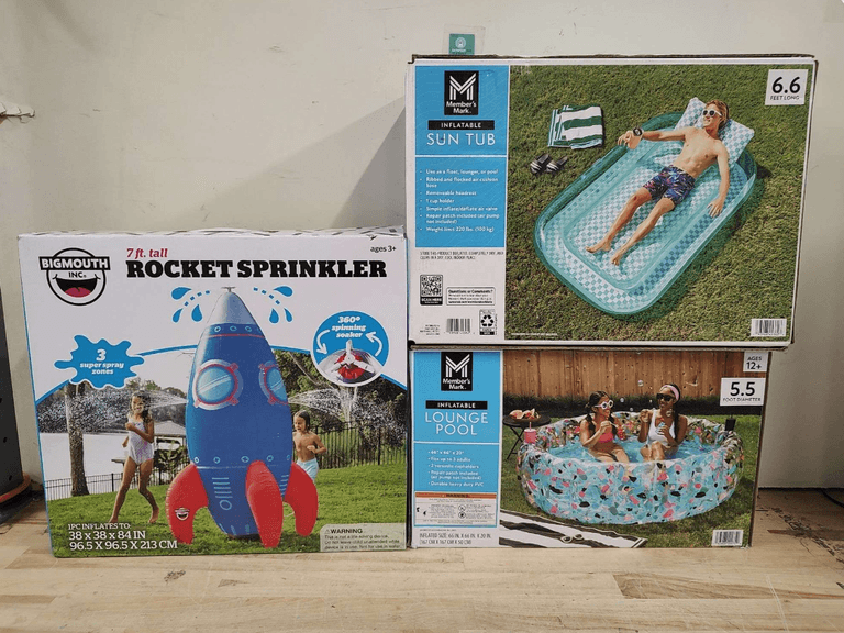 Pool Party Bundle: MEMBER'S MARK Lounge Pool (66" x 20") & Sun Tub ...