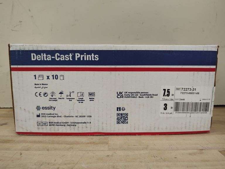 DELTA-CAST Prints: Cast Tape Pack, 10ct - 3" x 12' ea. | Like New - Rio ...