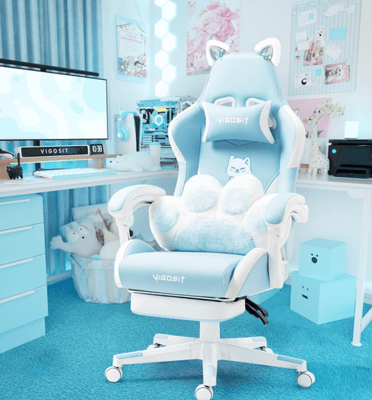 Vigosit Cat Ears PU Leather Gaming Chair | Open Box - Rio Grande Trade