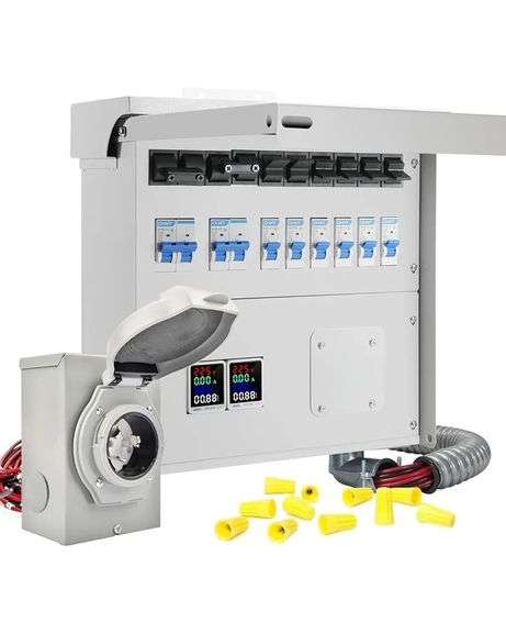 WRIBOARD Circuit Transfer Switch Kit, 50A | Open Box - Rio Grande Trade