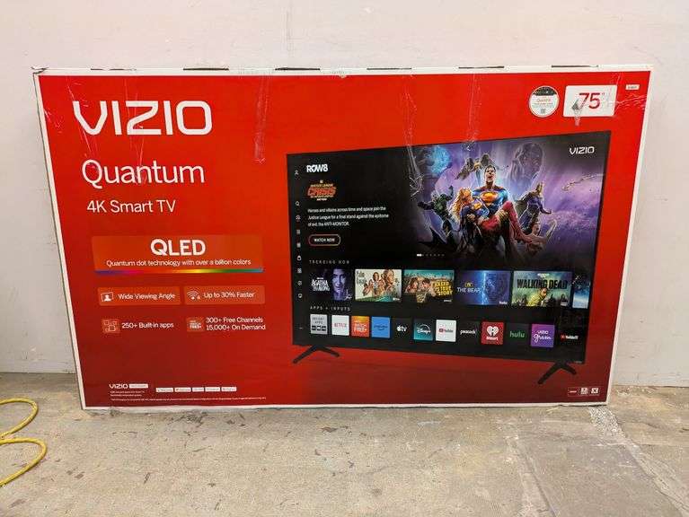 VIZIO 75" Class Quantum 4K QLED HDR Smart TV | Open Box - Rio Grande Trade