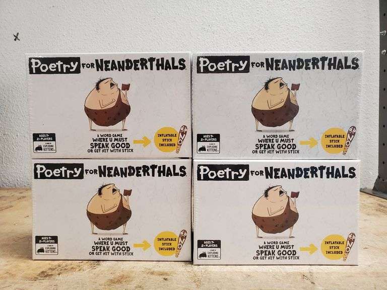 Poetry Of Neanderthals Card Game Bundle | Like New - Rio Grande Trade