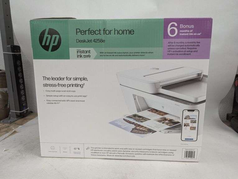 HP DeskJet 4258e Copy-er And Printer | Open Box - Rio Grande Trade