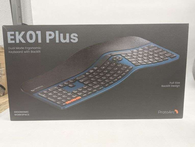 EK01 PLUS Dual Mode Ergonomic Keyboard With Backlit | Open Box - Rio ...