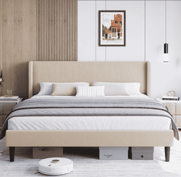GAOMON King Bed Frame, Platform Bed Frame | Open Box - Rio Grande Trade