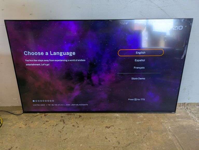 VIZIO 75" Class 4K Series LED Smart TV, V4K75C-0804 | Open Box | (See ...