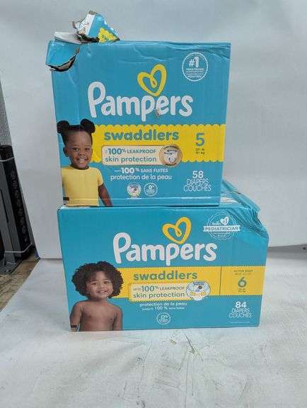 PAMPERS Swaddles Diaper Set (2) | Open Box - Rio Grande Trade