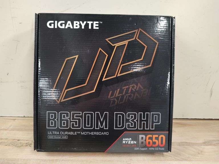 GIGABYTE B650M D3HP Ultra Durable AMD Motherboard, DDR5, NVMe SSD Ready ...