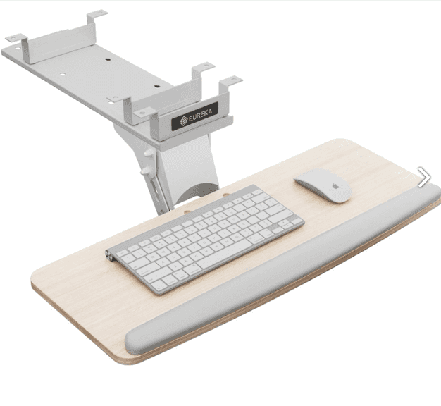 EUREKA ERGONOMIC HEIGHT ADJUSTABLE MOUSE KEYBOARD TRAY UNDER DESK 28X10 ...