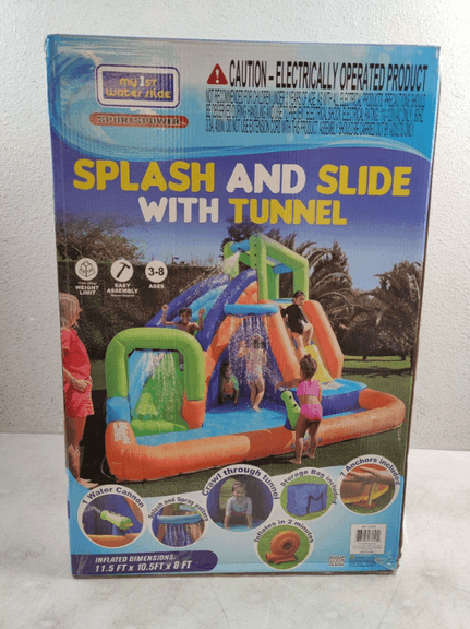 Sports Power Splash & Slide W/Tunnel | Open Box - Rio Grande Trade