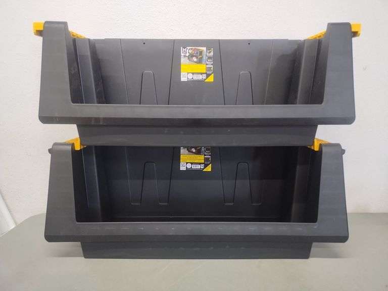 Member's Mark Heavy Duty Stackable Storage Bins, Set Of 2 | Open Box ...