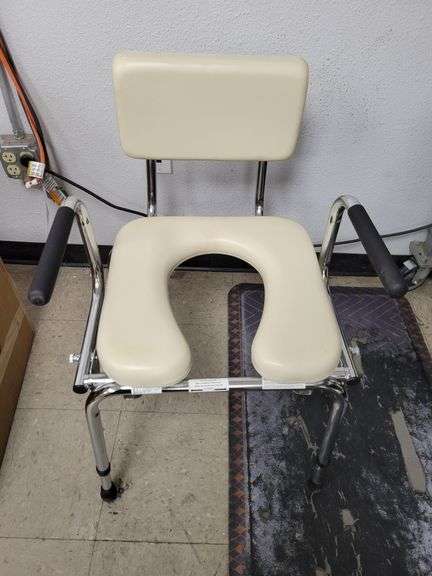 GUARDIAN Padded Drop Arm Commode | Open Box - Rio Grande Trade