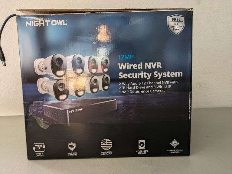 NIGHT OWL 12MP Wired NVR Security System | Open Box - Rio Grande Trade