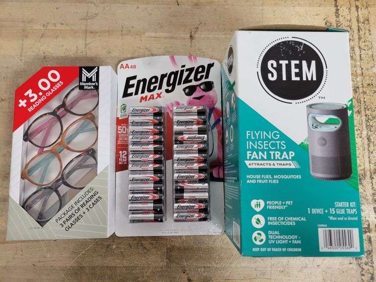 MISC Bundle - STEM Fly Insects Fan Trap, ENERGIZER AA Batteries 10ct ...